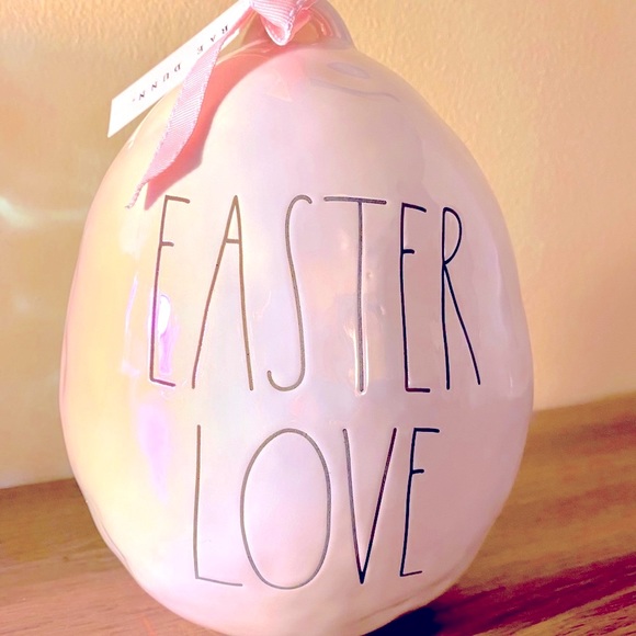 Rae Dunn | Other | Final Sale Price Rae Dunn Easter Love Iridescent Egg ...